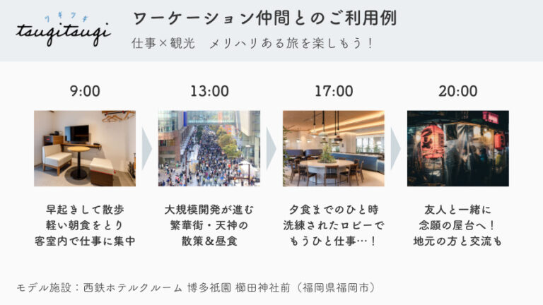 家族や友人とお得に泊まろう！TsugiTsugiの「同伴者1名無料」活用法3選 → 【公式 ツギツギ】東急の定額宿泊サービス